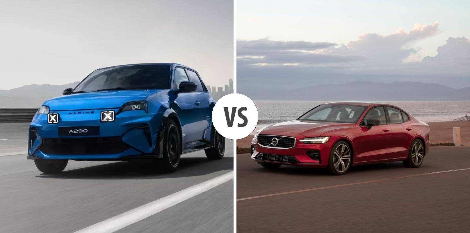 Alpine A290 vs Volvo S60 porównanie - różnice, ceny i dane techniczne