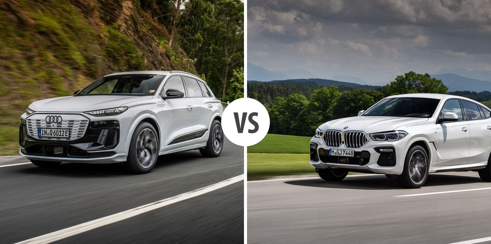 Audi Q6 e-tron vs BMW X6 porównanie - różnice, ceny i dane techniczne
