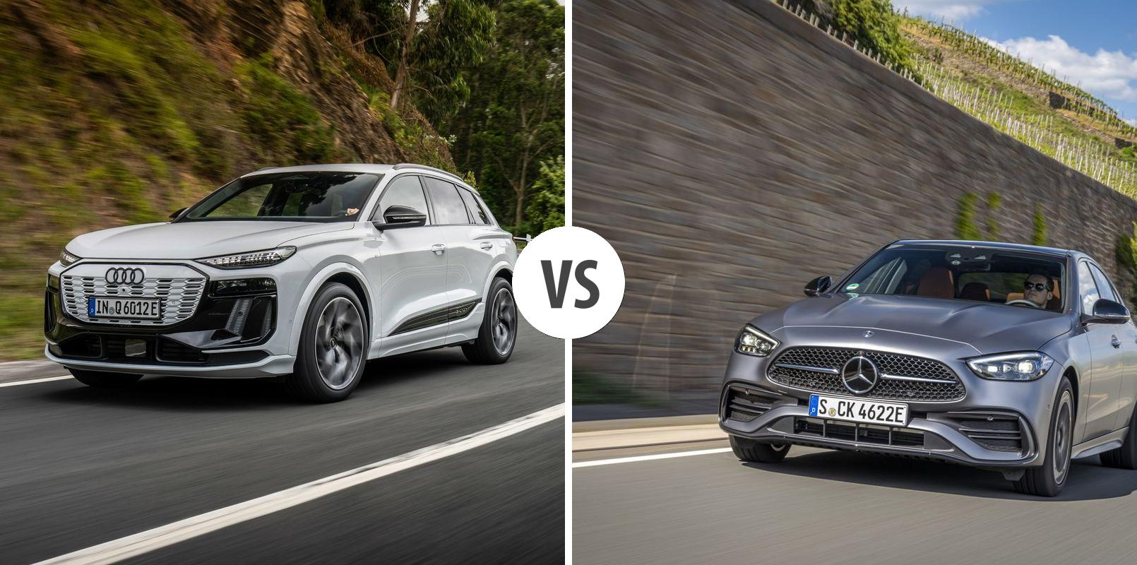 Audi Q6 e-tron vs Mercedes C Class Sedan porównanie - różnice, ceny i ...