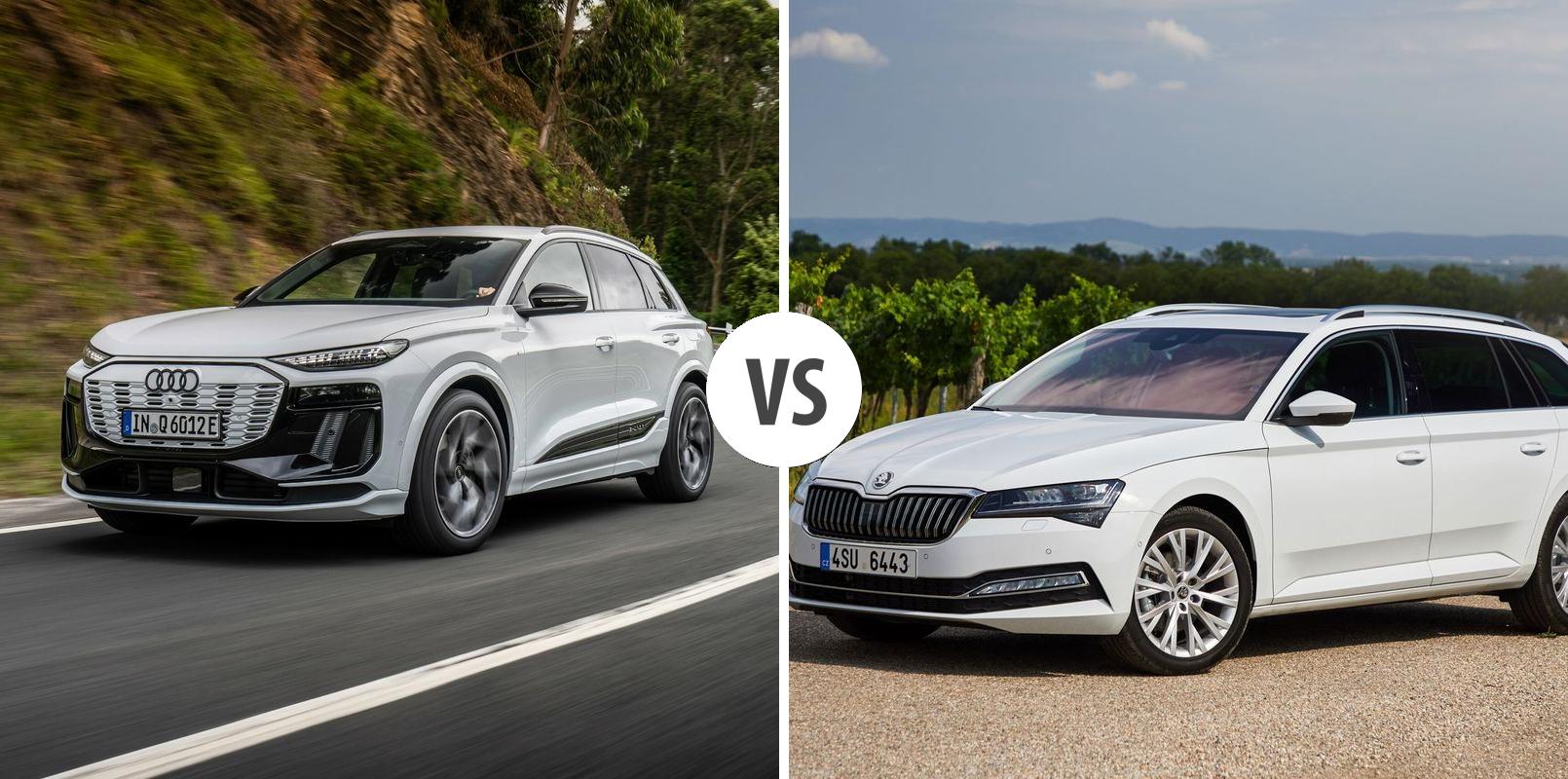 Audi Q6 e-tron vs Skoda Superb Combi porównanie - różnice, ceny i dane ...