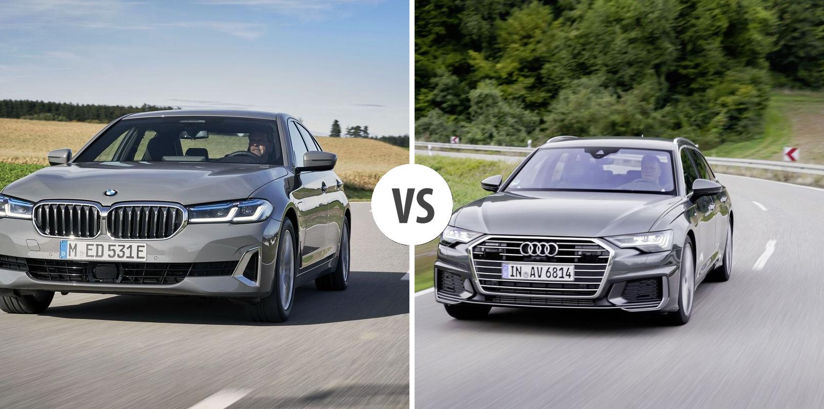BMW 5 Series Saloon vs Audi A6 Avant porównanie - różnice, ceny i dane ...