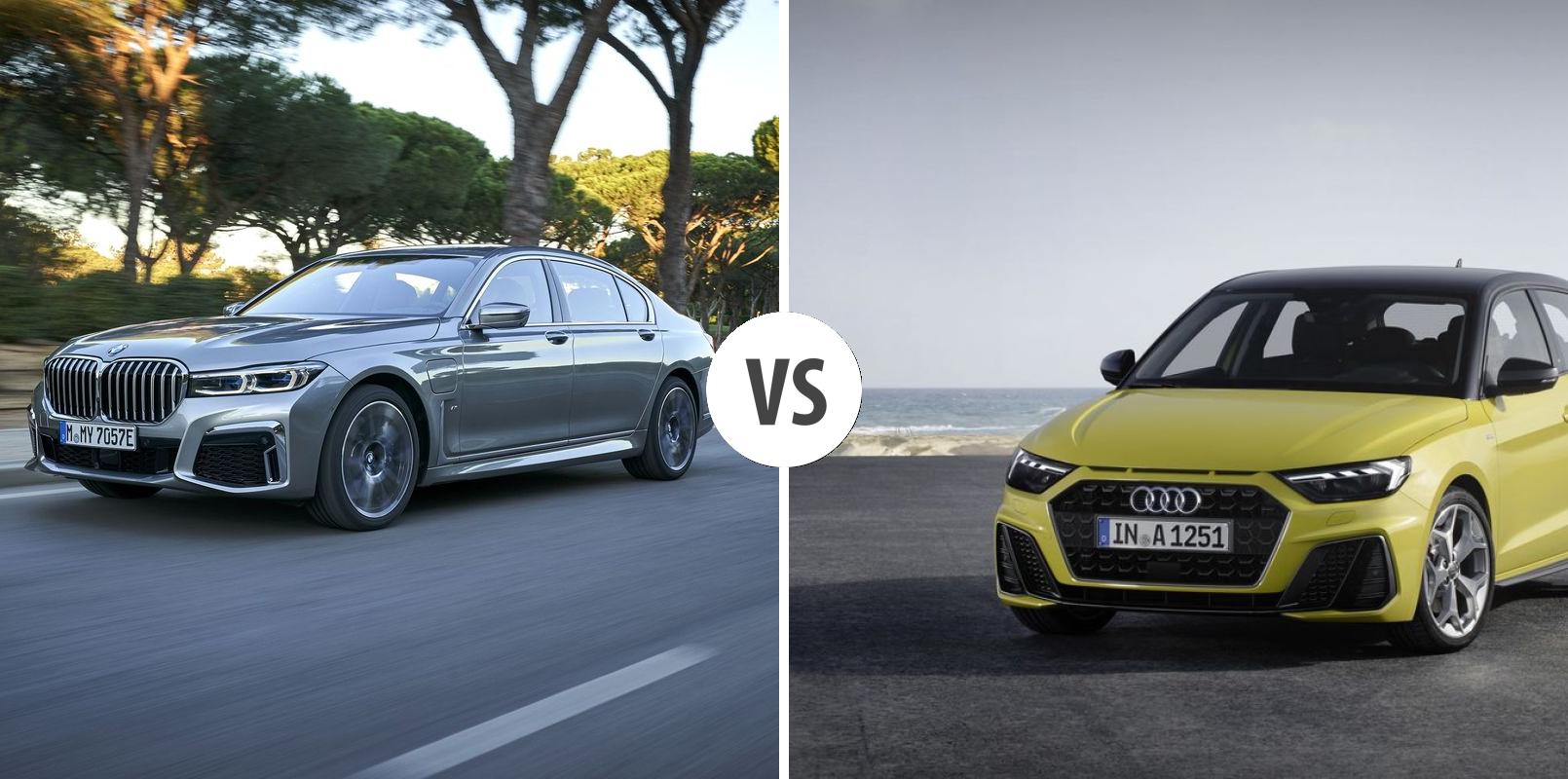 BMW 7 Series vs Audi A1 porównanie - różnice, ceny i dane techniczne
