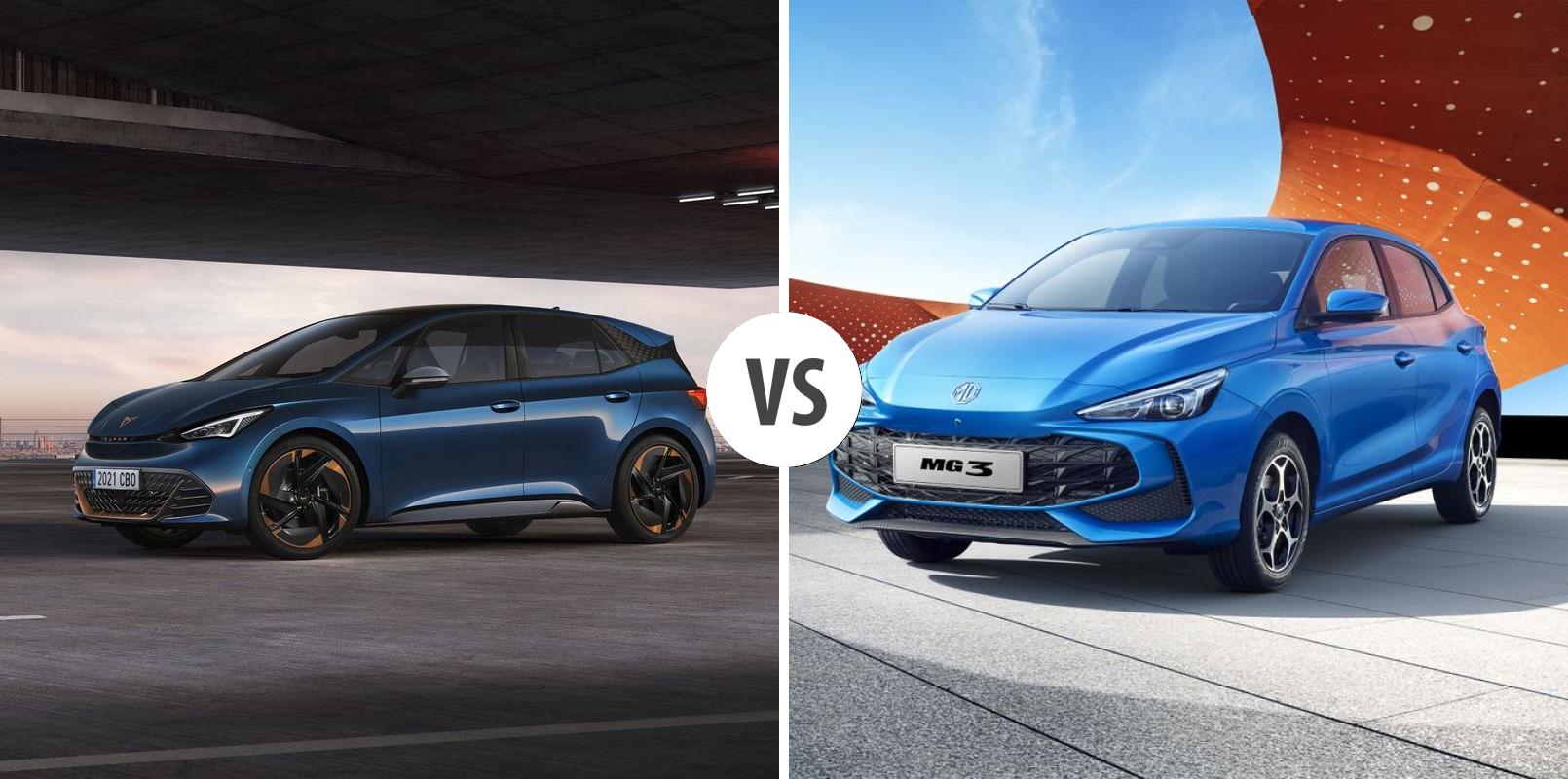 CUPRA Born vs MG MG3 porównanie - różnice, ceny i dane techniczne