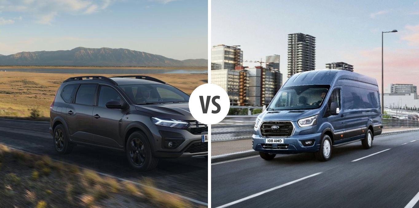 Dacia Jogger vs Ford Transit Transporter porównanie - różnice, ceny i ...
