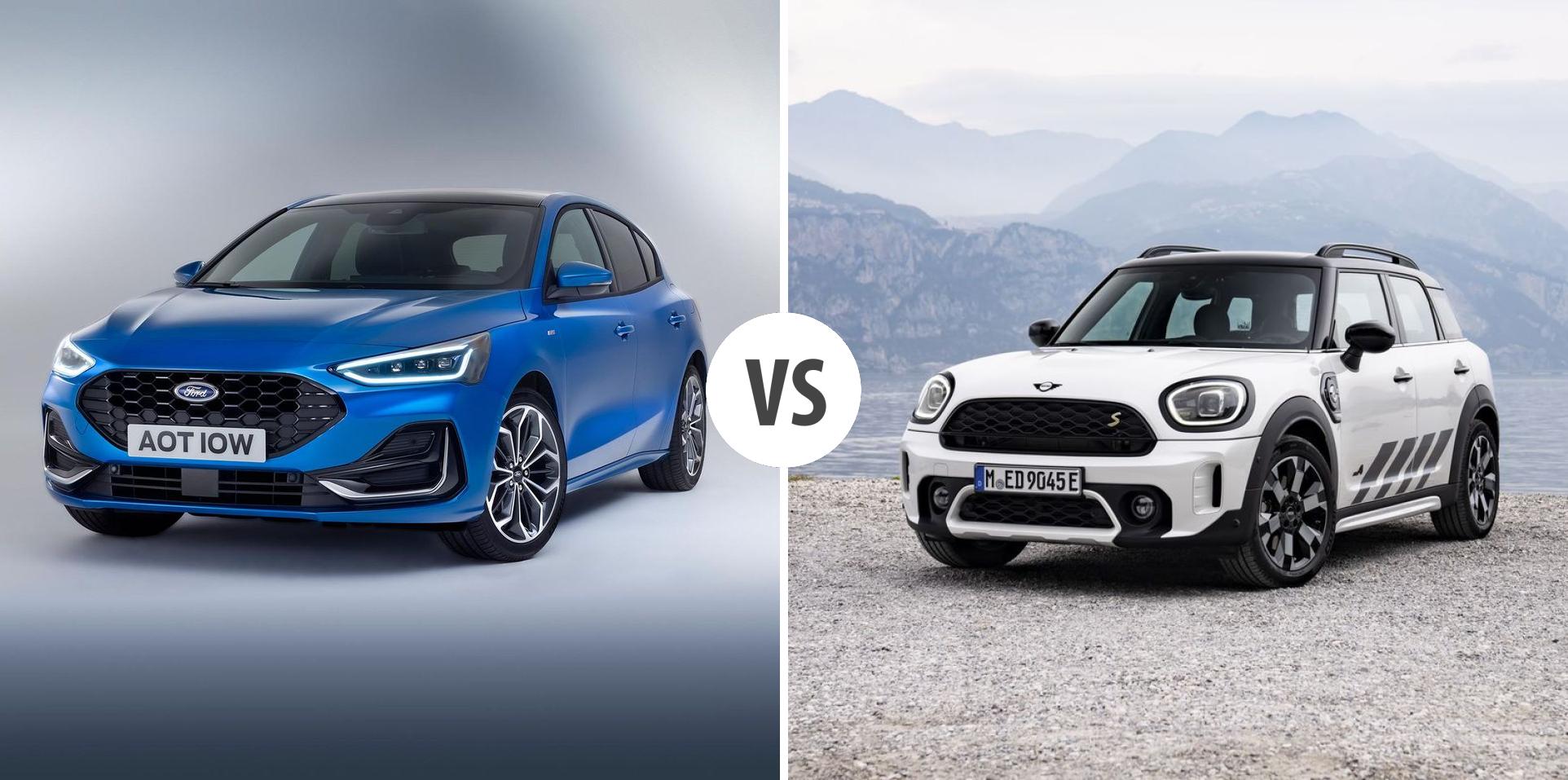 Ford Focus vs MINI Countryman porównanie - różnice, ceny i dane techniczne