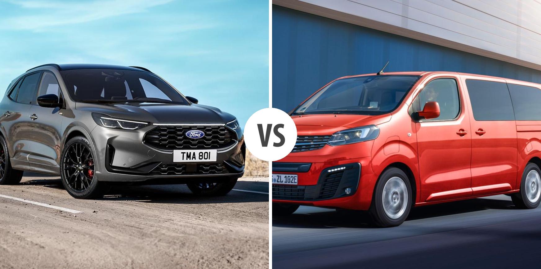 Ford Kuga vs Opel Zafira Life porównanie - różnice, ceny i dane techniczne