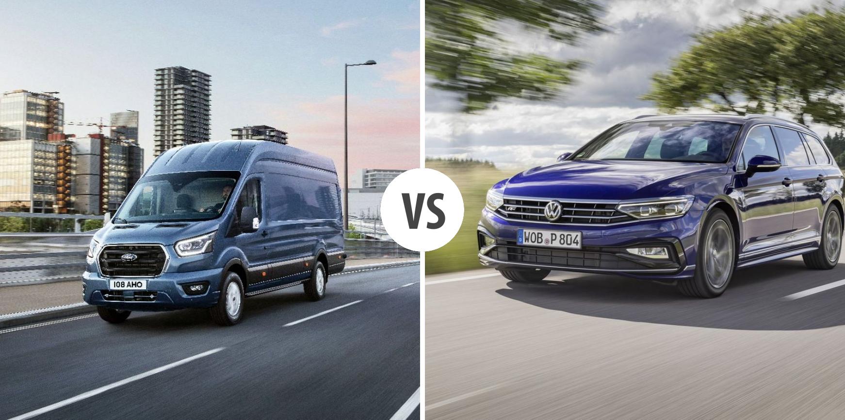 Ford Transit Bus vs VW Passat porównanie - różnice, ceny i dane techniczne