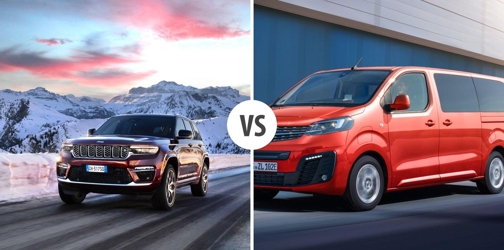Jeep Grand Cherokee vs Opel Zafira Life porównanie - różnice, ceny i ...