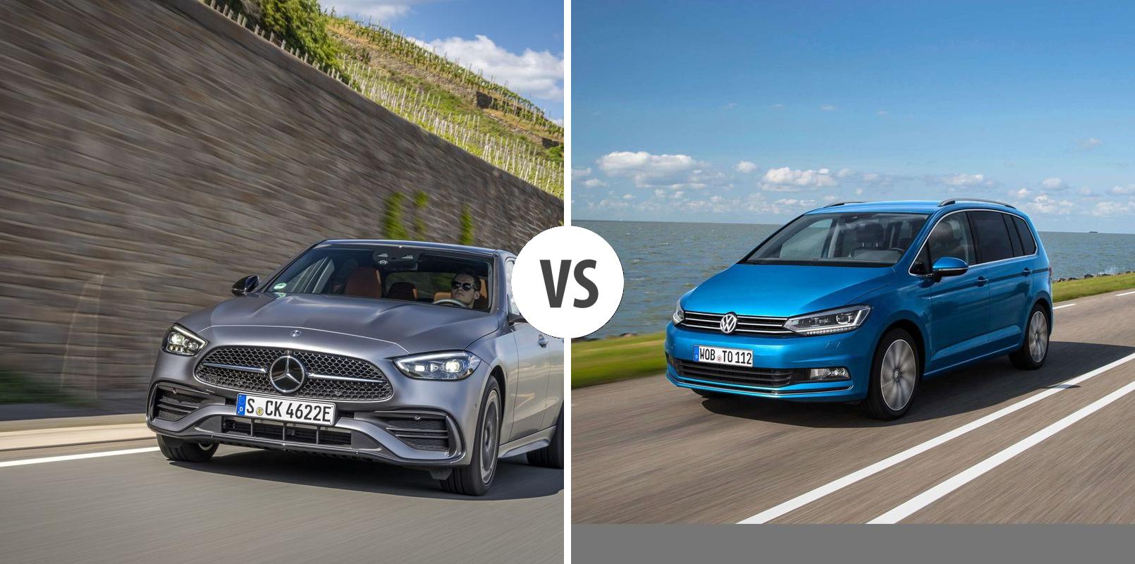 Mercedes C-Class Saloon vs VW Touran porównanie - różnice, ceny i dane ...