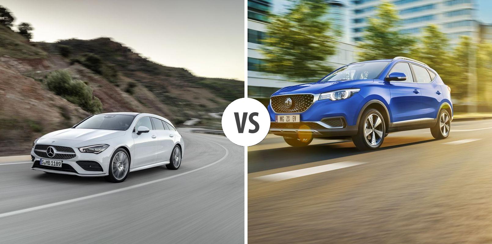 Mercedes CLA Shooting Brake vs MG ZS – Który samochód oferuje więcej za ...
