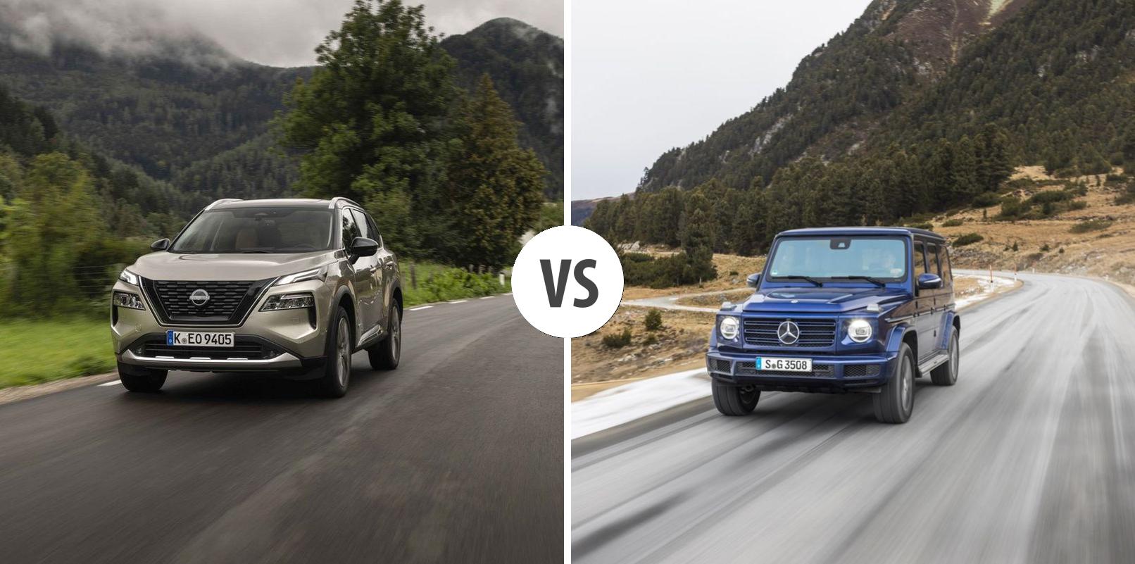 Nissan X-Trail vs Mercedes G Class porównanie - różnice, ceny i dane ...