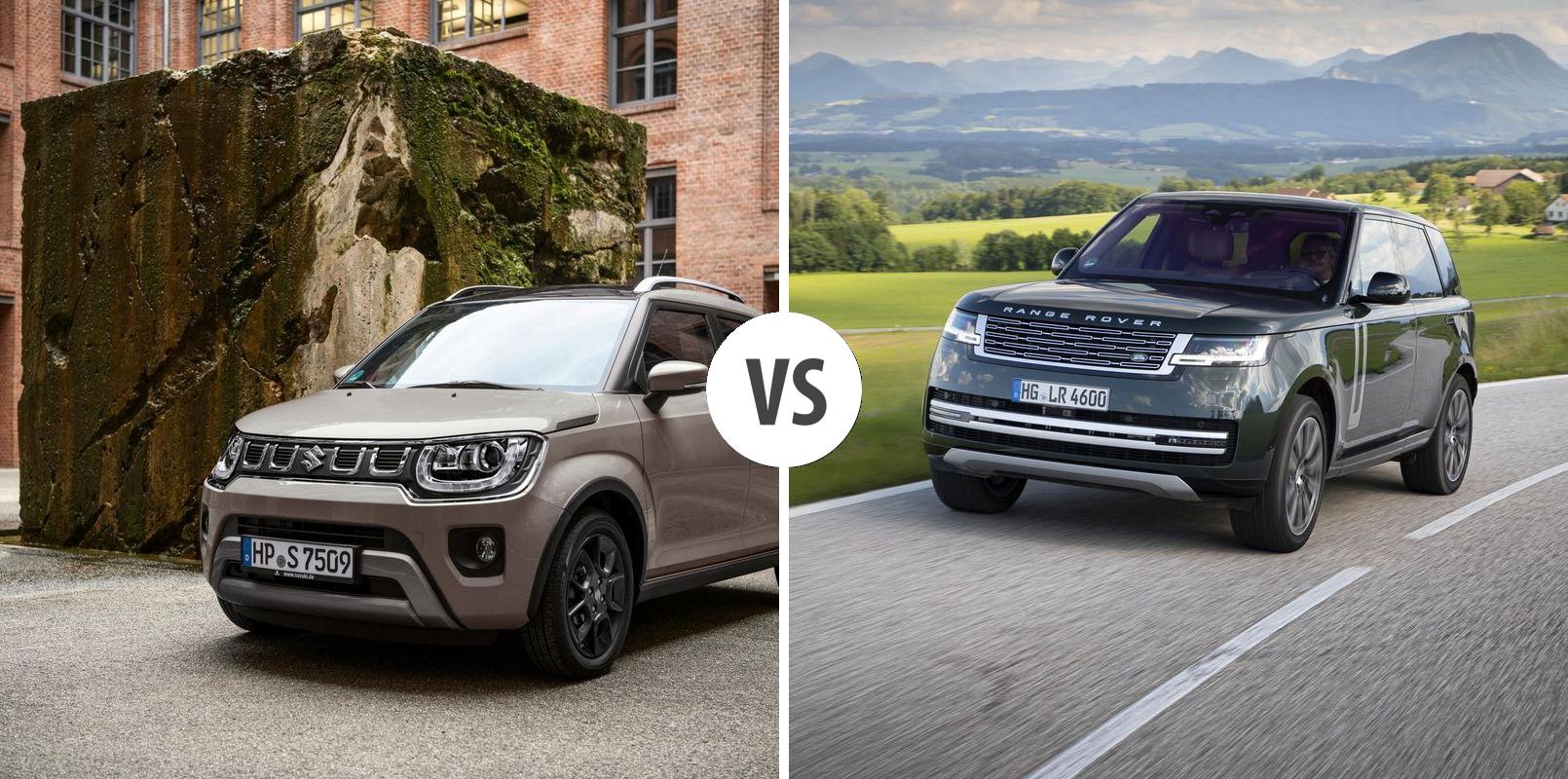 Suzuki Ignis vs Land Rover Range Rover – Różnice i ceny w porównaniu