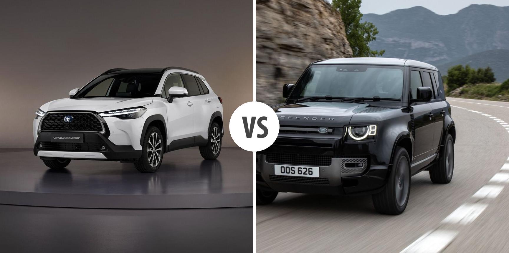 Toyota Corolla Cross vs Land Rover Defender – Który model sprawdza się ...