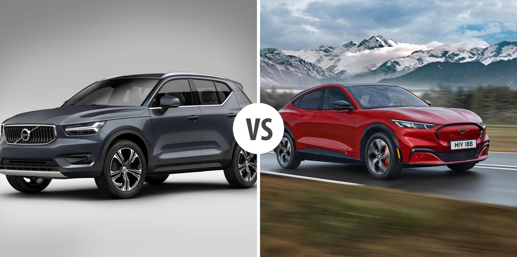 Volvo XC40 vs Ford Mustang Mach-E porównanie - różnice, ceny i dane ...